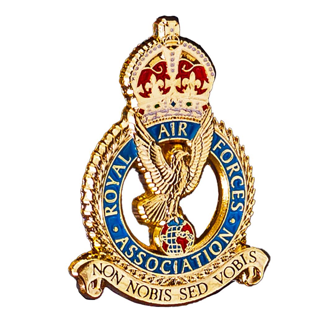 RAF Association Crest (King's Crown) Lapel Pin Badge - RAFATRAD