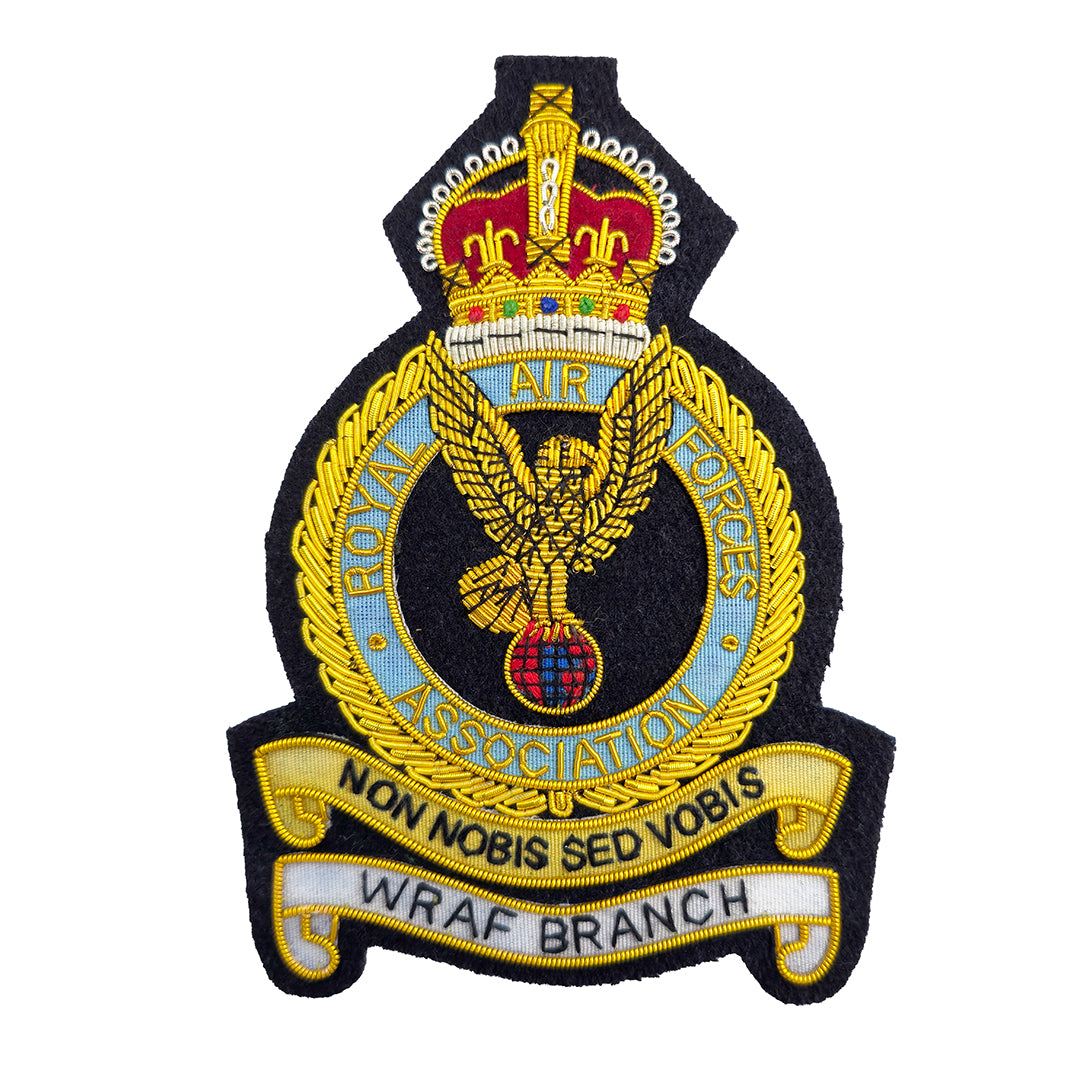 RAF Association Crest (King's Crown) WRAF Branch Blazer Badge - RAFATRAD