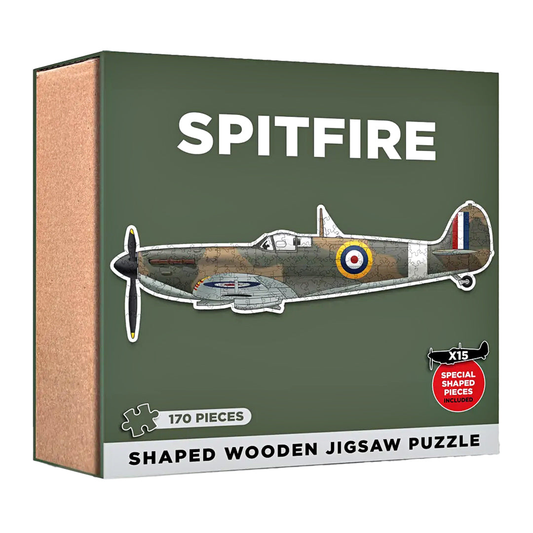 Spitfire Shaped Wooden Jigsaw Puzzle - RAFATRAD
