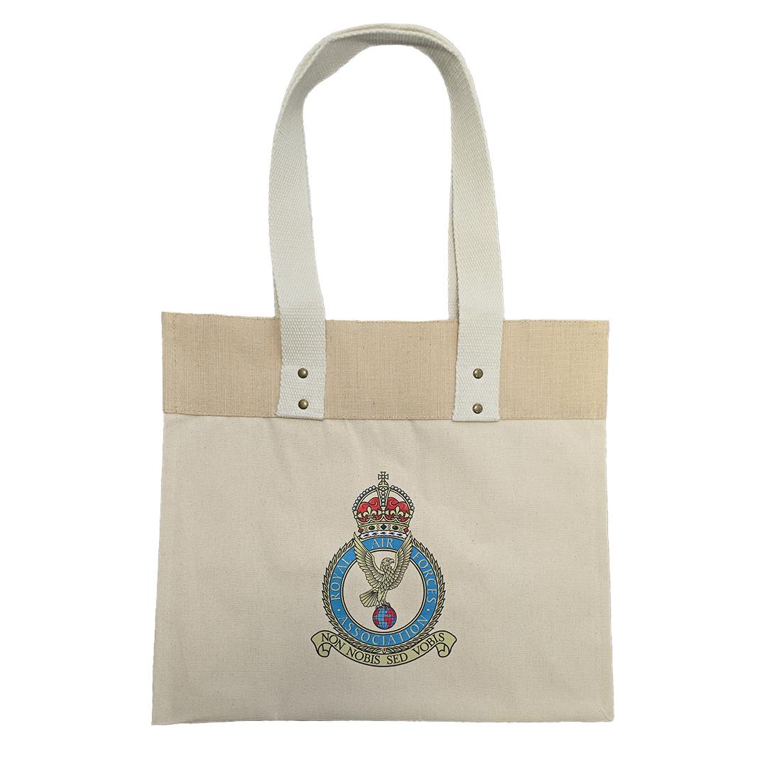Cotton Tote Bag - RAF Association Crest (King's Crown) - RAFATRAD