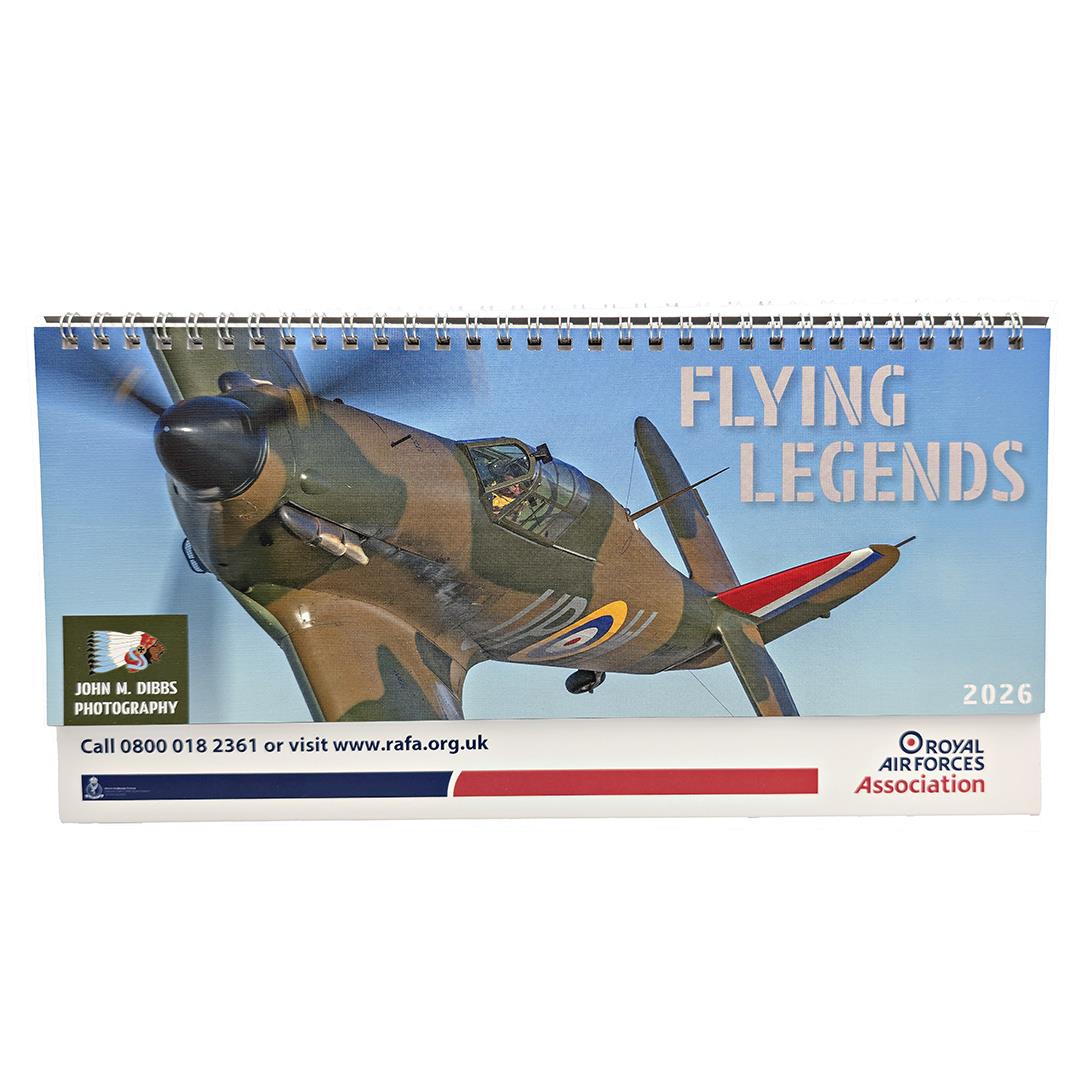 Flying Legends Desk Calendar 2026 - RAFATRAD