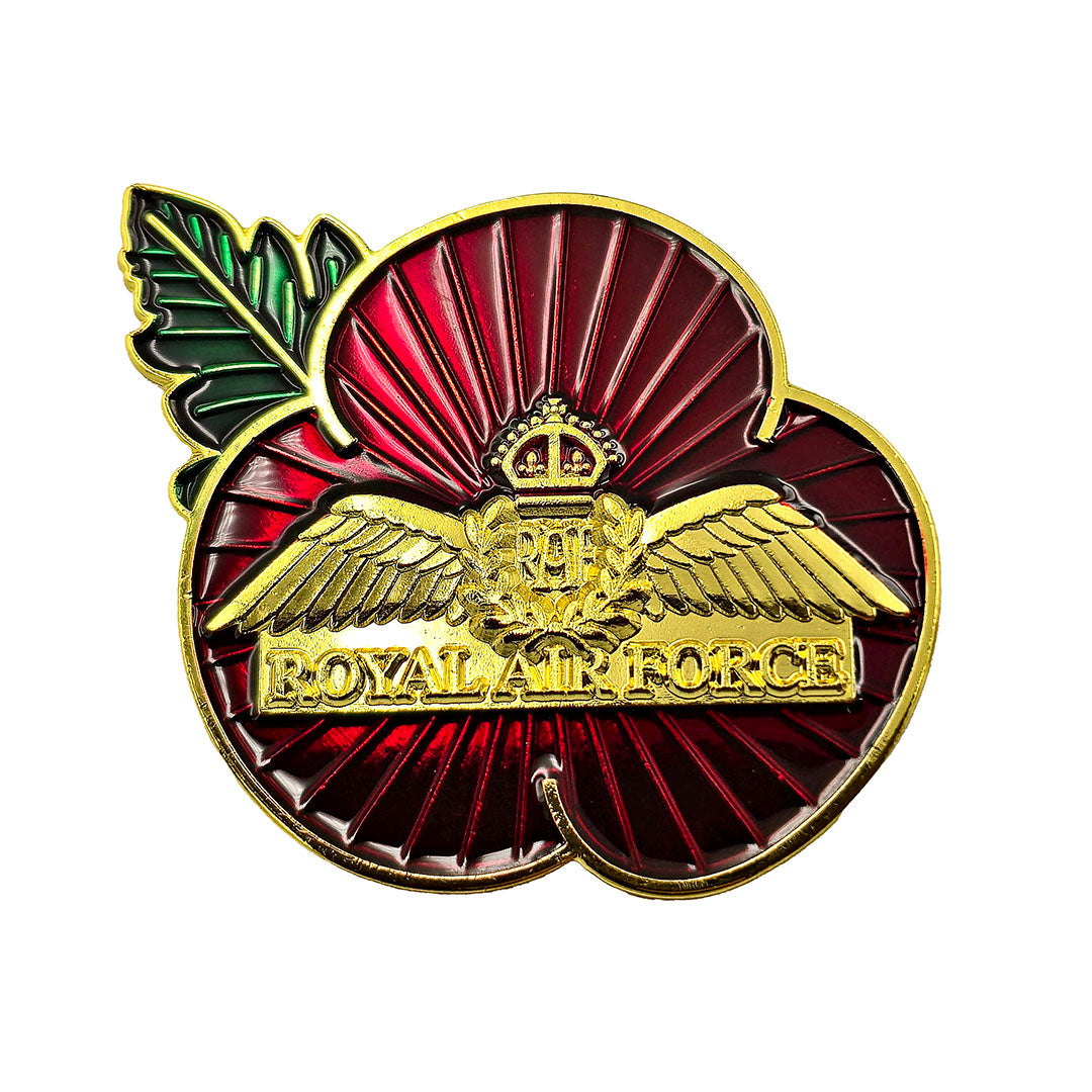 RAF Wings Poppy Pin Badge | Remembrance | RAFA Shop - RAFATRAD