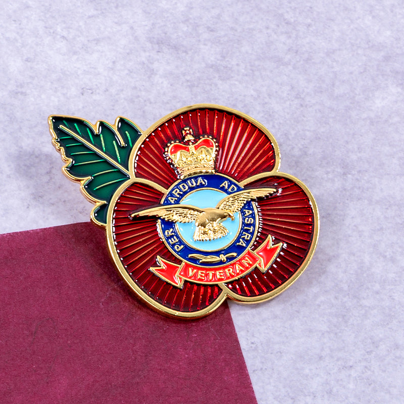 Poppy Pin Badge Veteran | Veterans Pin | RAFA Shop - RAFATRAD