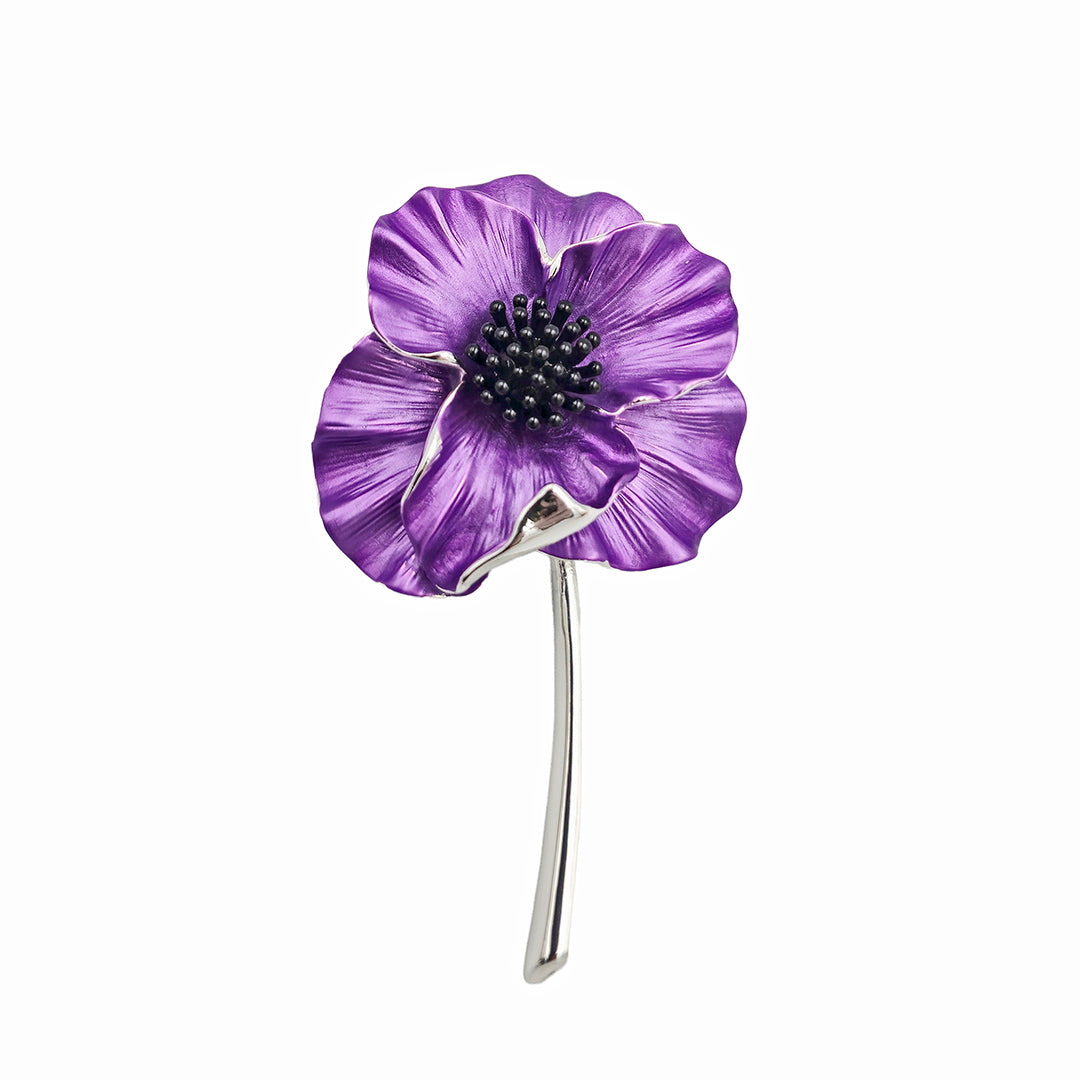 Purple Poppy Brooch | Remembrance | RAFA - RAFATRAD