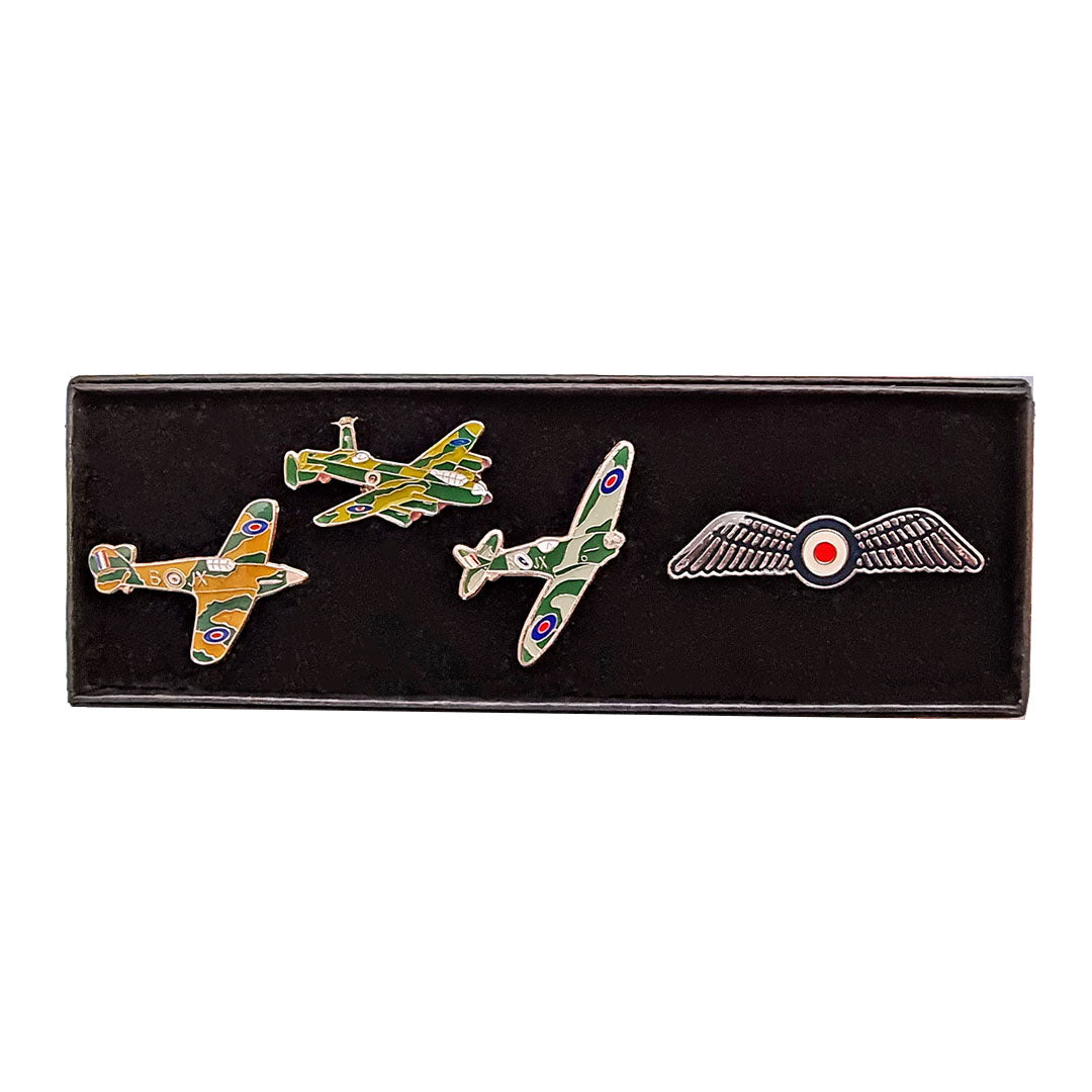 Pin Badge Set Spitfire Lancaster & Hurricane | Battle Of Britain Gifts ...