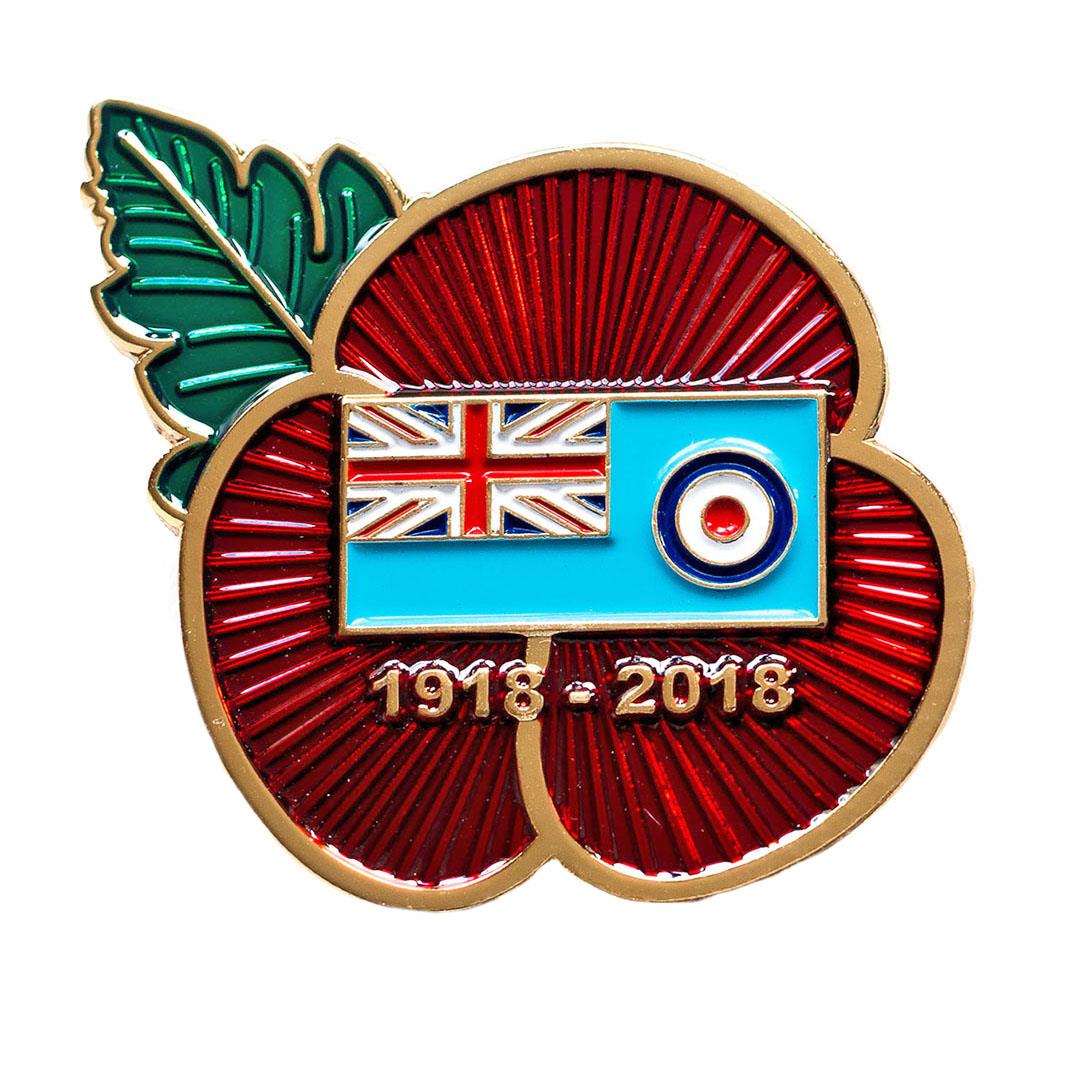Poppy Pin Badge RAF Ensign | RAF Gifts | RAFA Shop - RAFATRAD