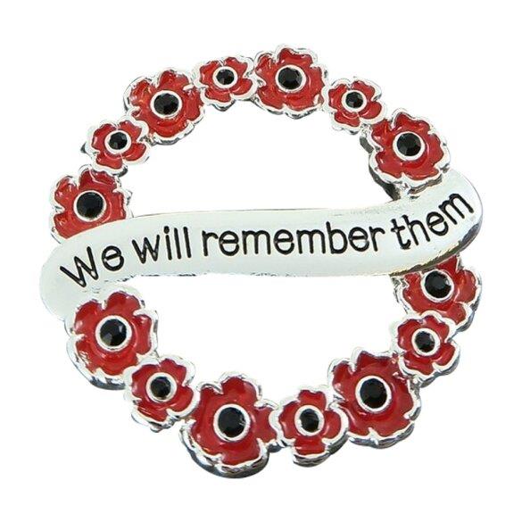 Poppy Brooch - We Will Remember Them - RAFATRAD