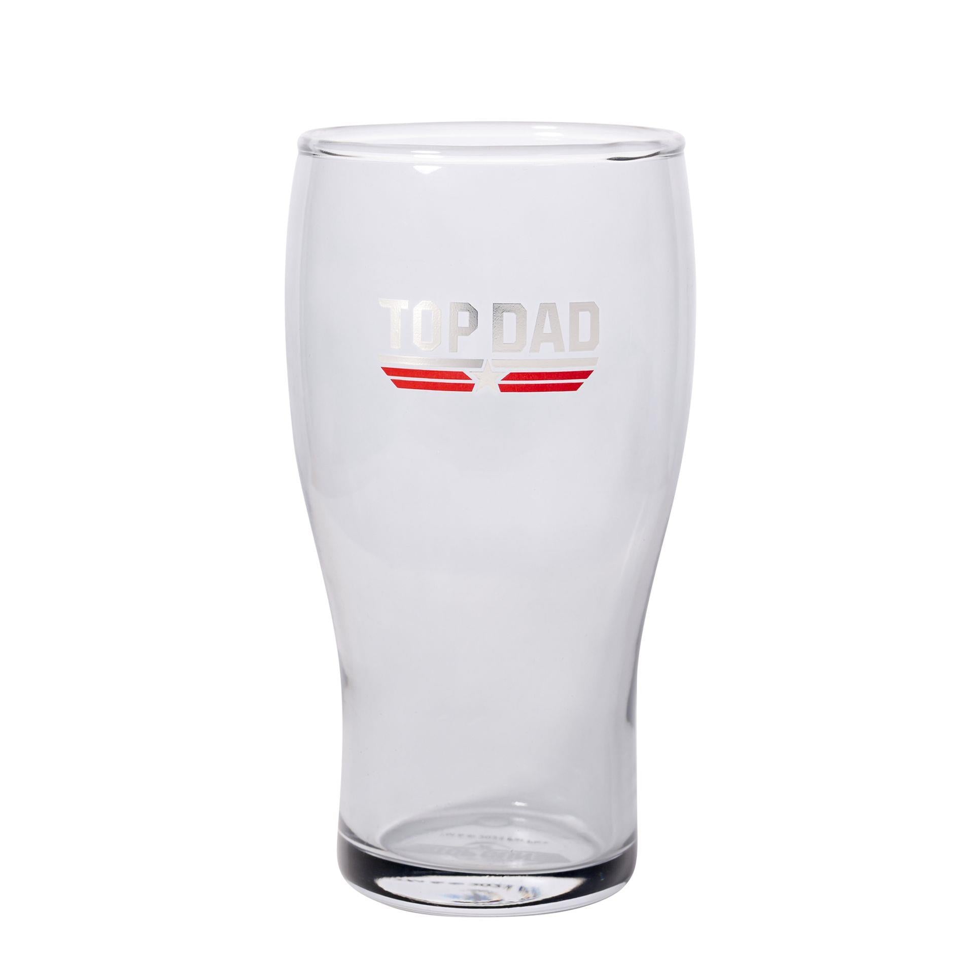 Top Gun Pint Glass - Top Dad | RAF Gifts | RAFATRAD - RAFATRAD