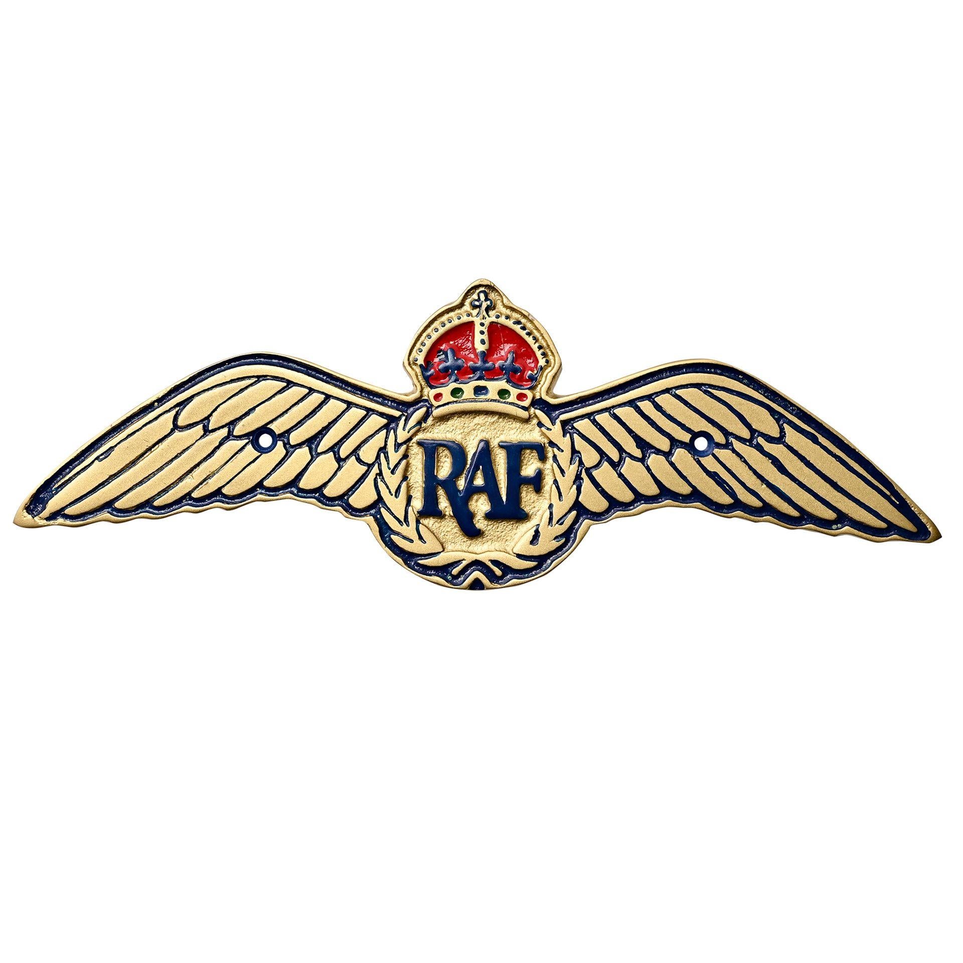 RAF Wings Metal Plaque | RAF Gifts | RAFA Shop - RAFATRAD