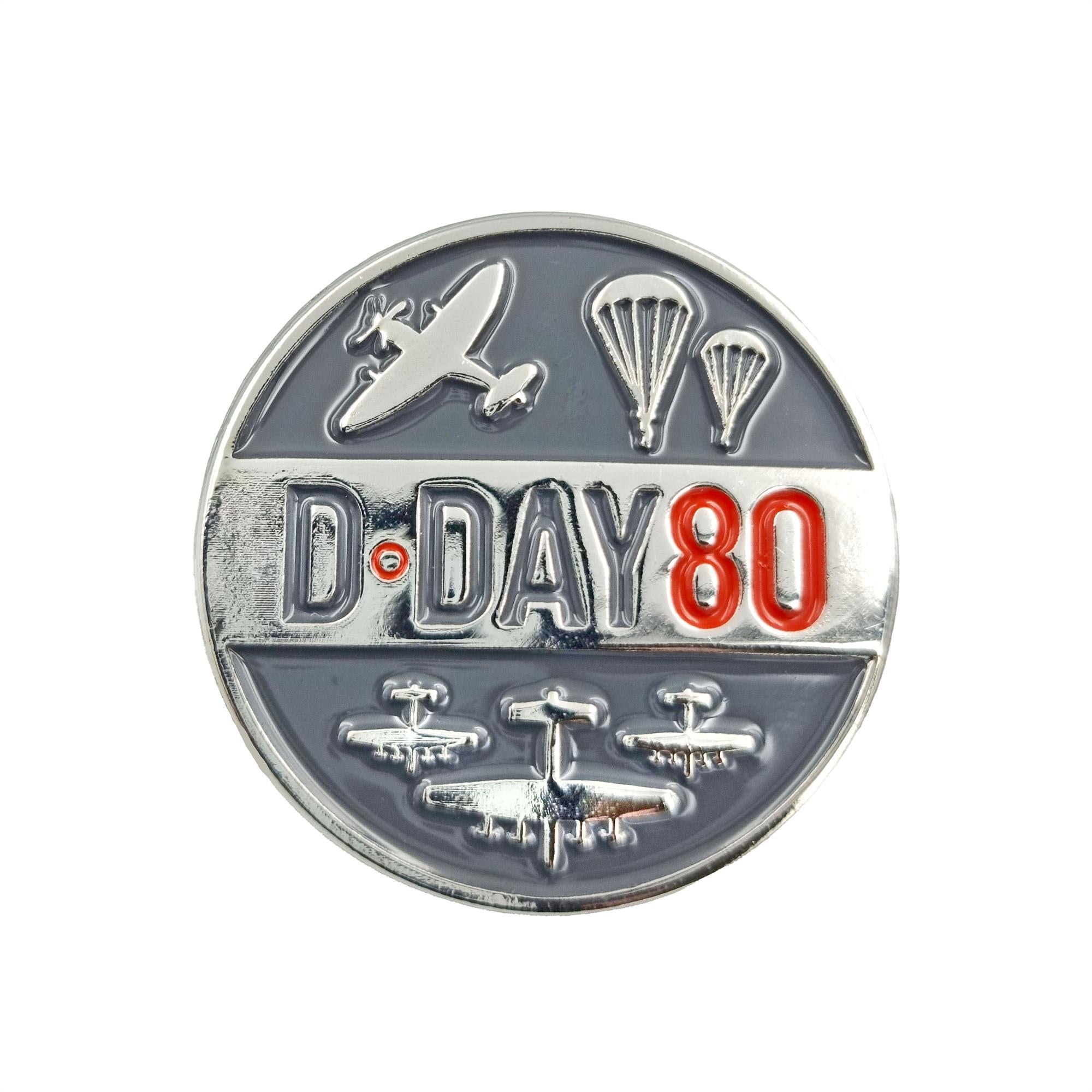 D-Day 80 Metal Pin Badge - RAFATRAD