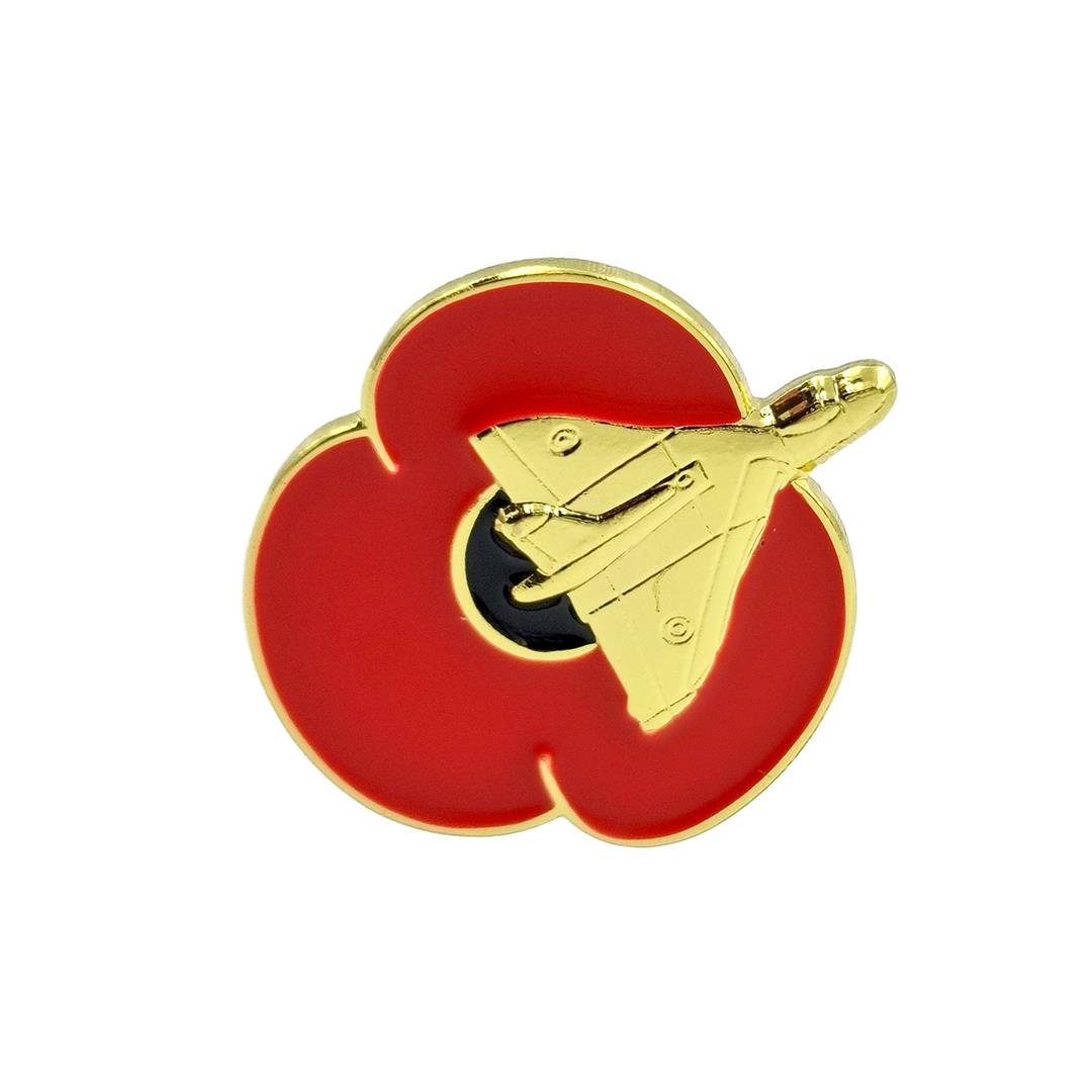 Vulcan Poppy Pin Badge | Remembrance Pins | RAFA - RAFATRAD