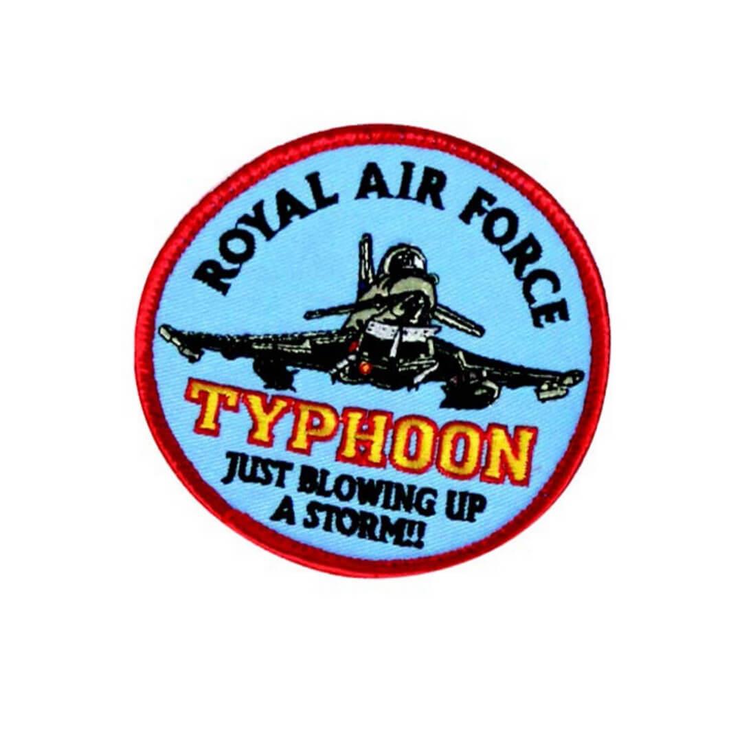 Typhoon Embroidery Badge | Embroidered Badges UK | RAFATRAD - RAFATRAD