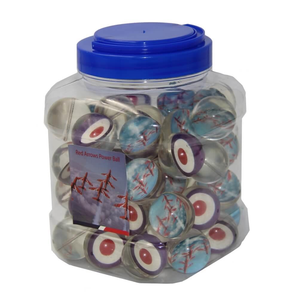 Red Arrows Bouncy Ball (Tub of 50) | Red Arrows Shop | RAF Toys - RAFATRAD