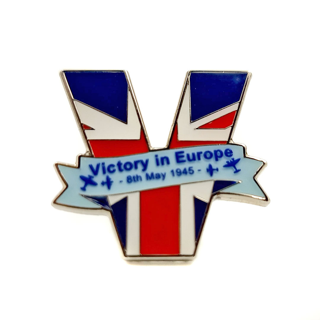 VE Day V Shaped Badge | RAF Metal Badges | RAF Pin Badges | RAFATRAD ...
