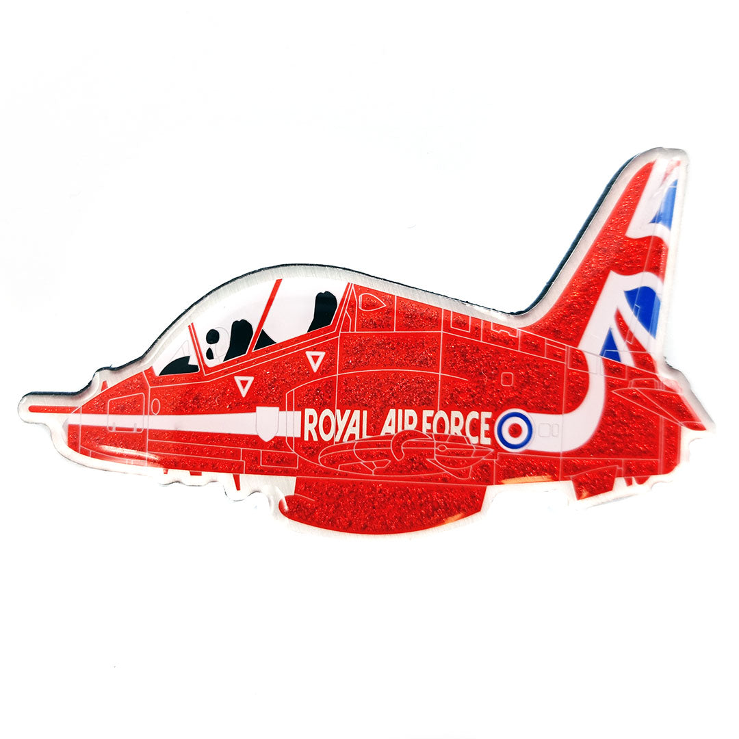 Red Arrows Hawk Glitter Magnet | Red Arrows Shop | RAFATRAD - RAFATRAD