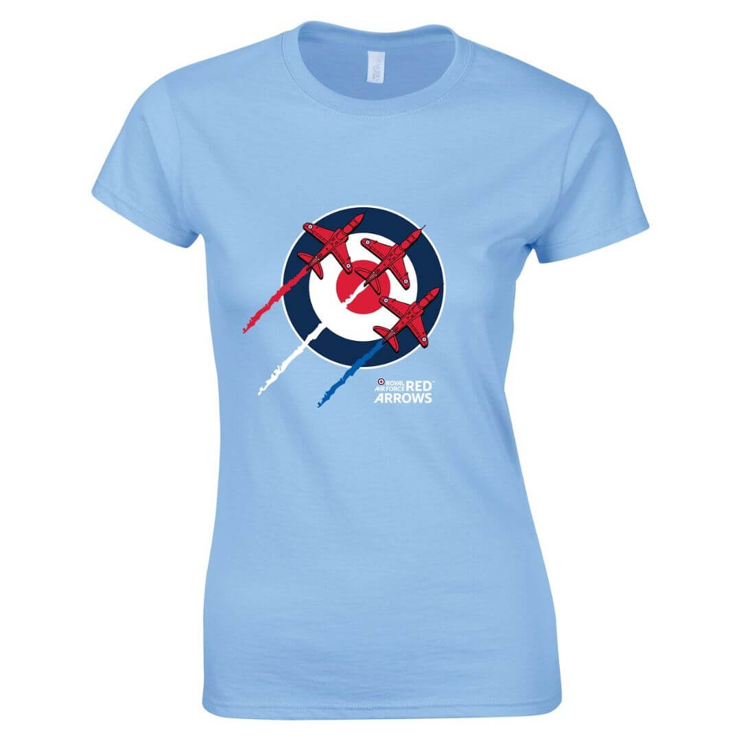 Red Arrows Ladies Roundel T-Shirt | Red Arrows Shop | RAFATRAD - RAFATRAD