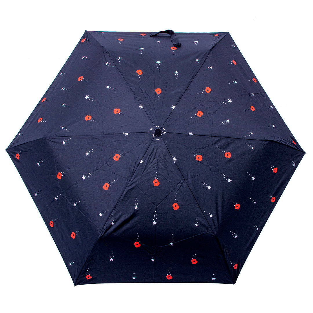 Popy Umbrella Logo Umbrella Pin Badge 20P | Poppyscotland