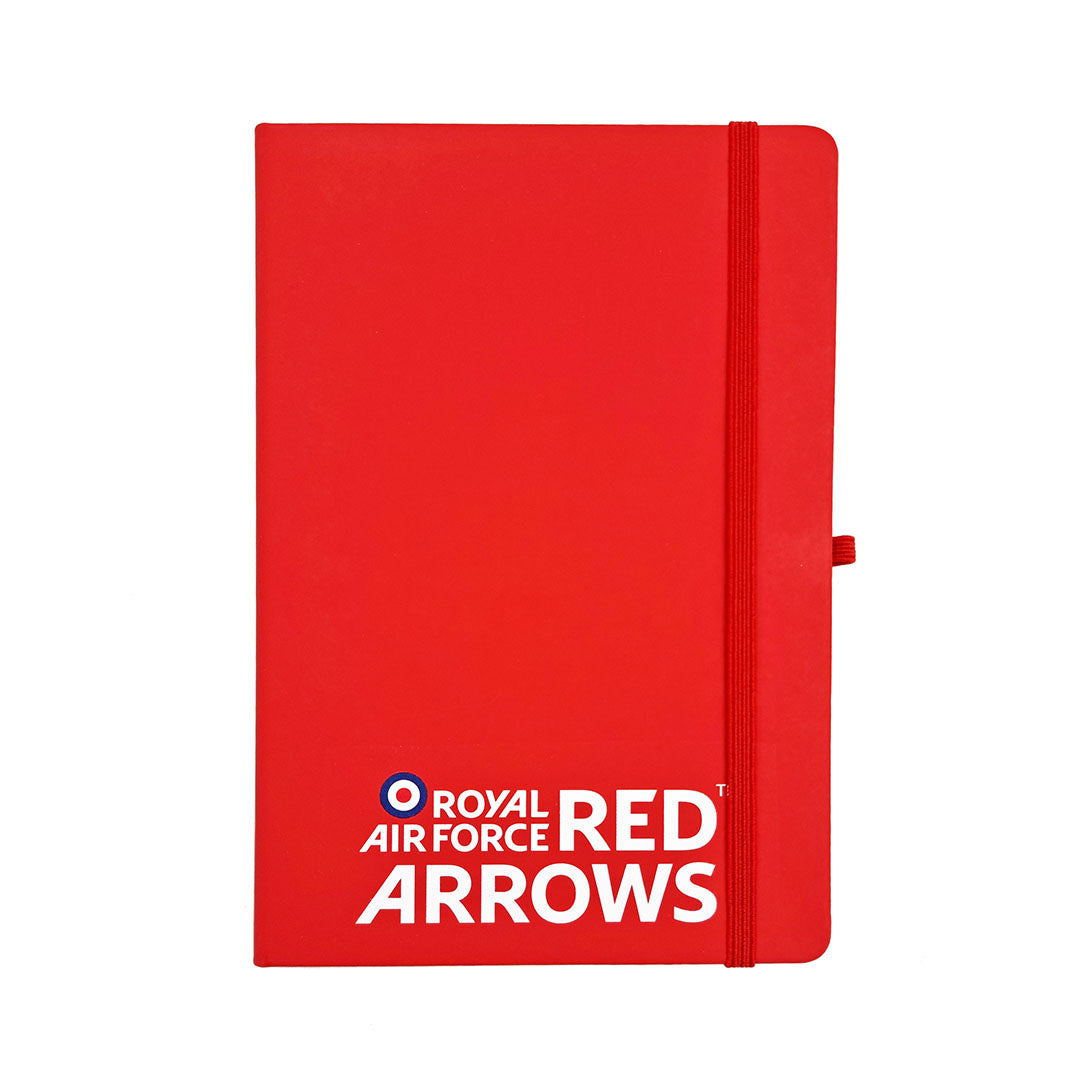 Red Arrows A5 Hardbound Notebook with Strap - RAFATRAD
