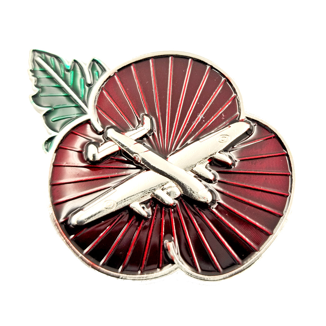 Lancaster Poppy Pin Badge | Remembrance | RAFA Shop - RAFATRAD