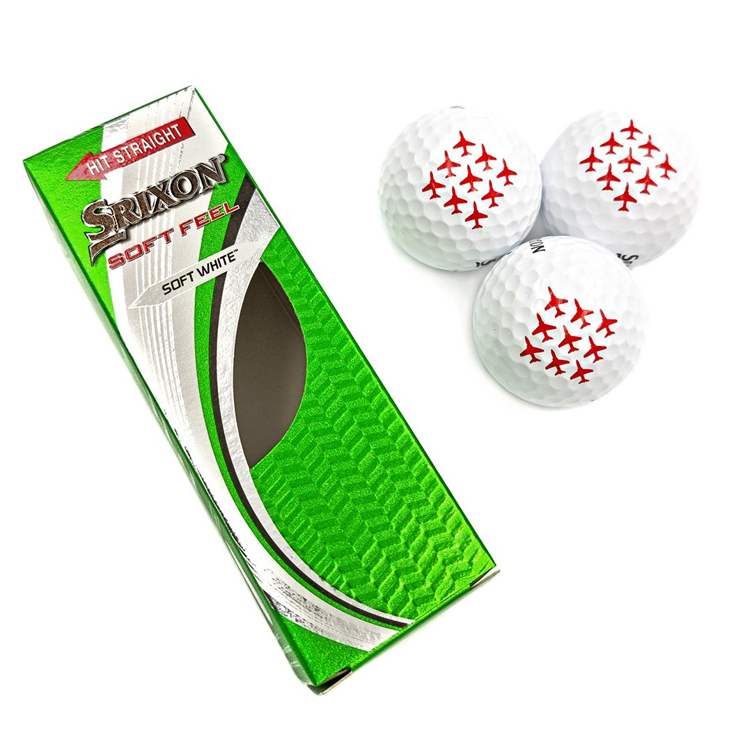 Red Arrows Soft-Feel Golf Balls (Sleeve Of 3) - RAFATRAD