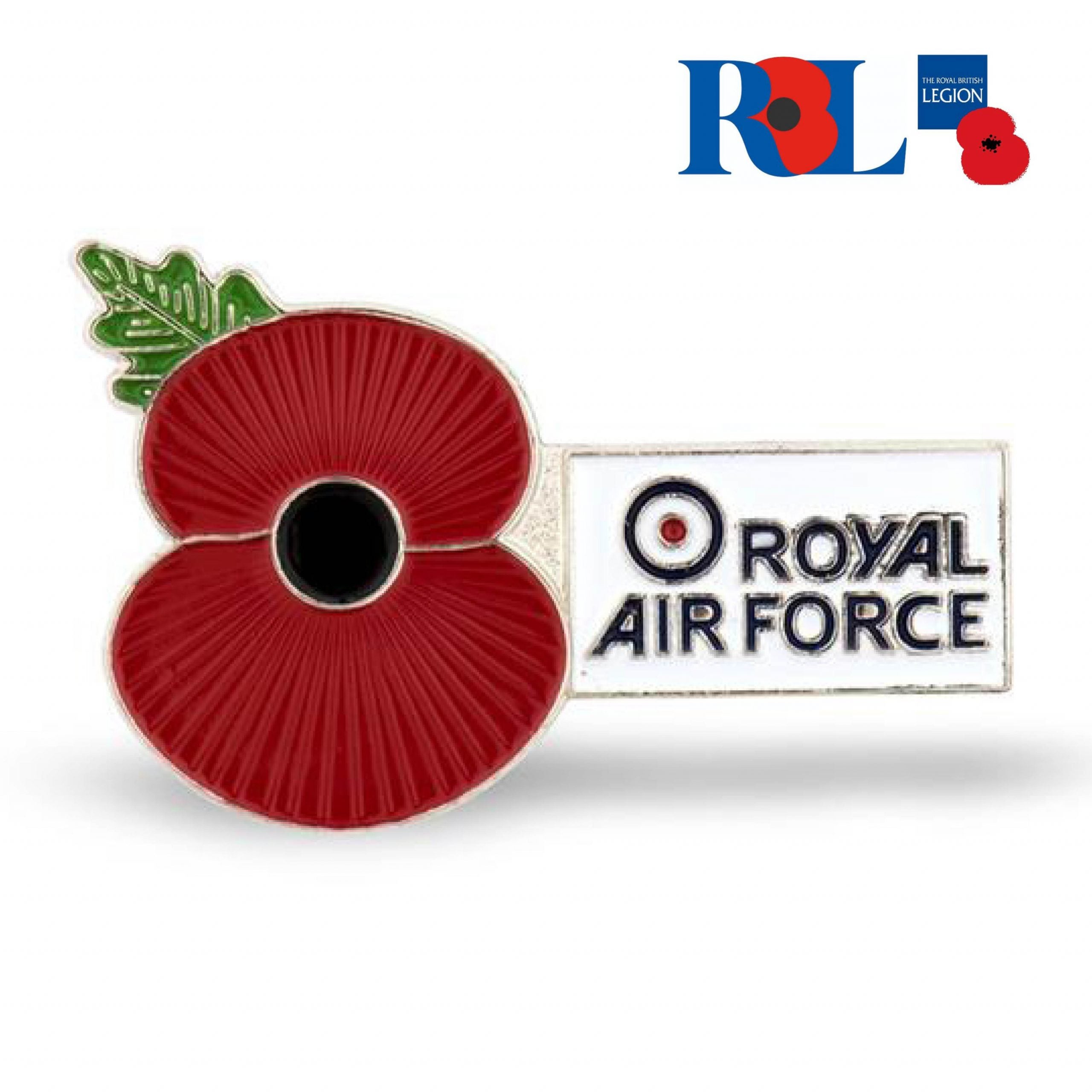 RBL Service RAF Poppy Pin | RBL Badge | Poppy Pin | RAFATRAD - RAFATRAD
